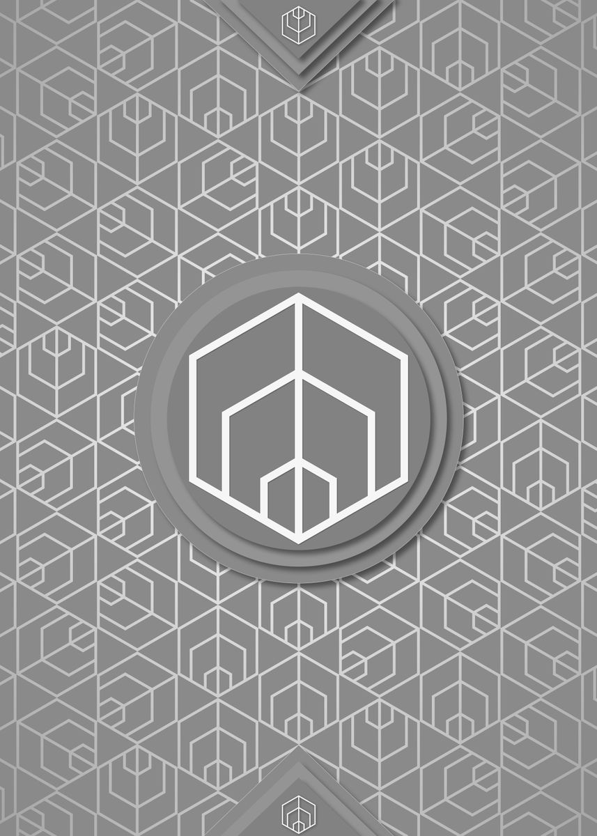 'Geometric Glyph Patterns' Poster by Holy Rock Design | Displate