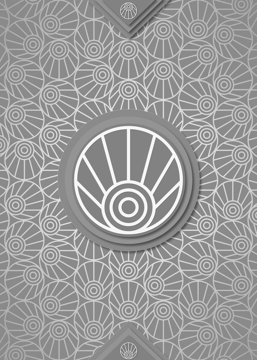 'Geometric Glyph Patterns' Poster, picture, metal print, paint by Holy ...