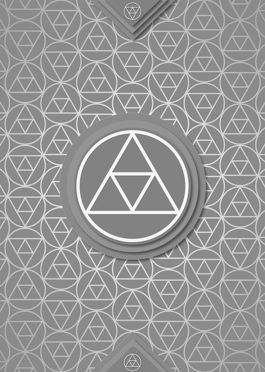 'Geometric Glyph Patterns' Poster, picture, metal print, paint by Holy ...