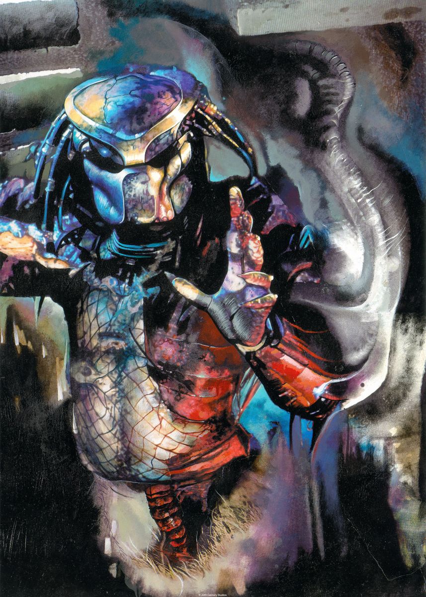 'Watercolor Predator' Poster, picture, metal print, paint by Predator ...