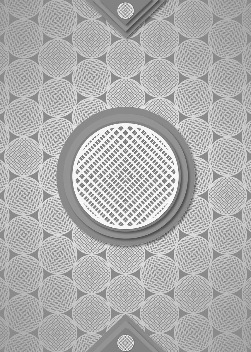 'Geometric Sign Pattern Art' Poster by Holy Rock Design | Displate