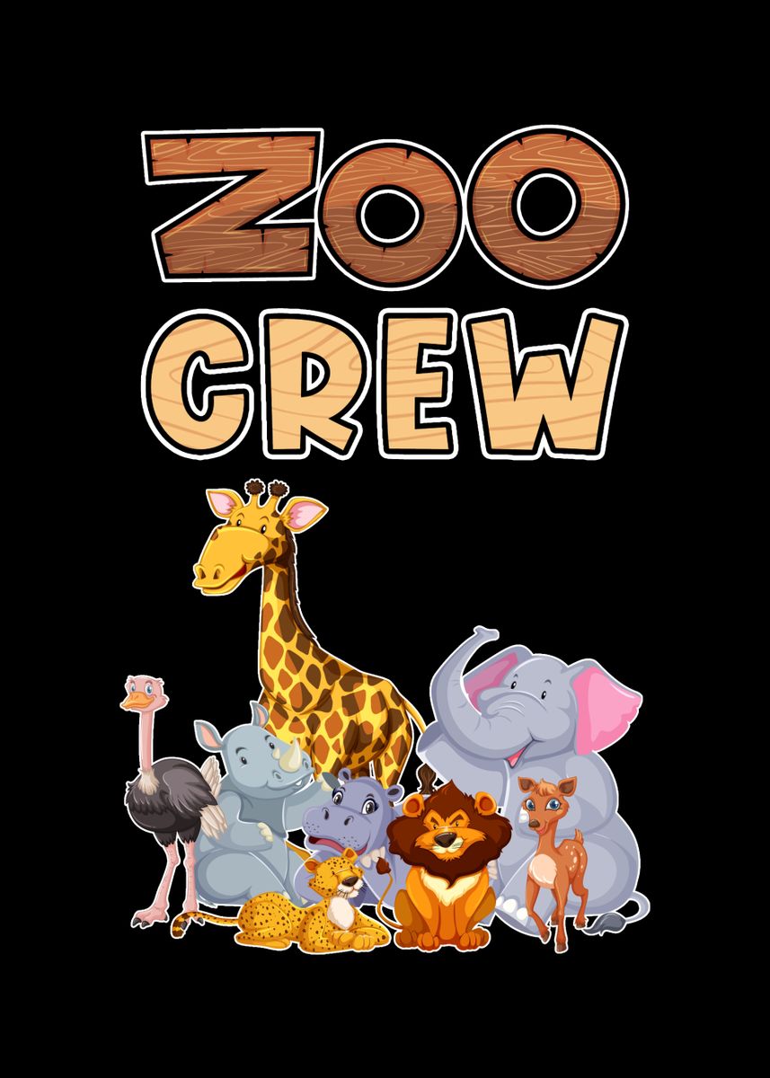'Zoo Crew Zoo Excursion' Poster, picture, metal print, paint by schmugo ...