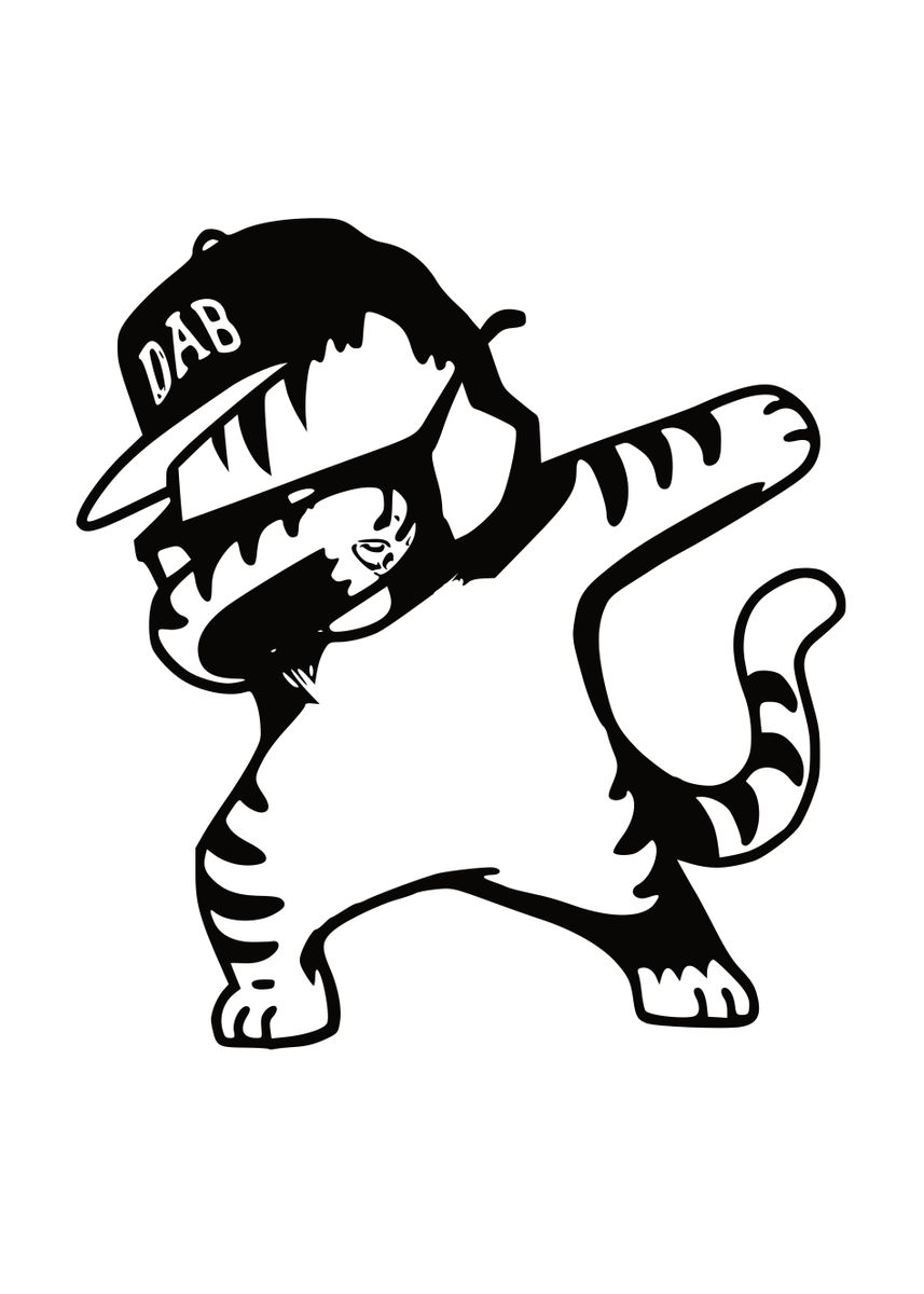 'Dabbing' Poster, picture, metal print, paint by ZS C O M M E R C E ...