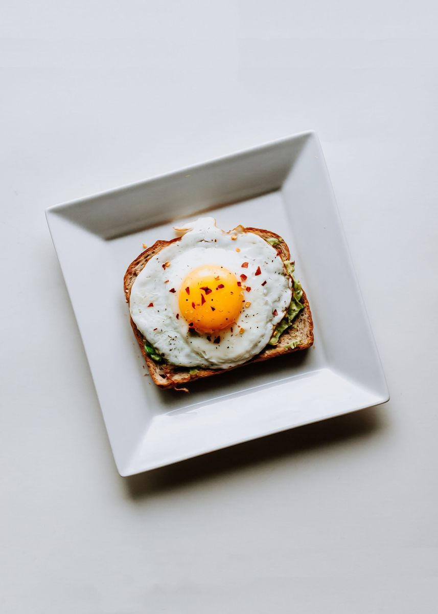 'egg toast' Poster, picture, metal print, paint by LAST LIGHT | Displate