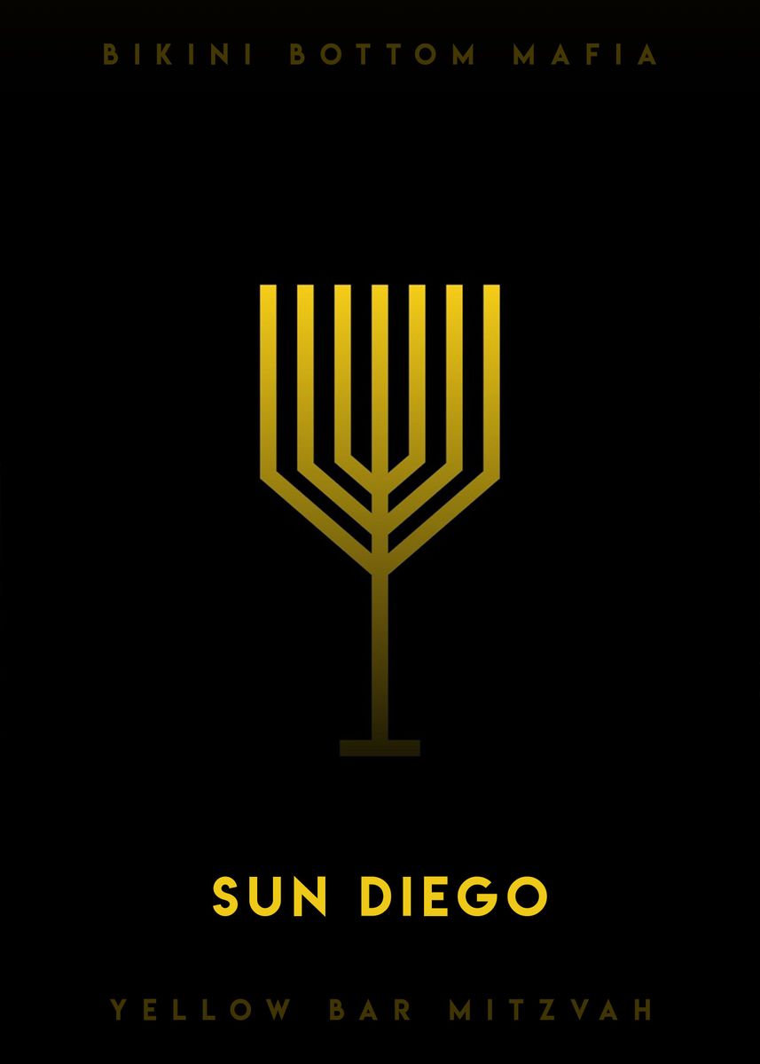 'Sun Diego YBM' Poster, picture, metal print, paint by Saphix Arts ...