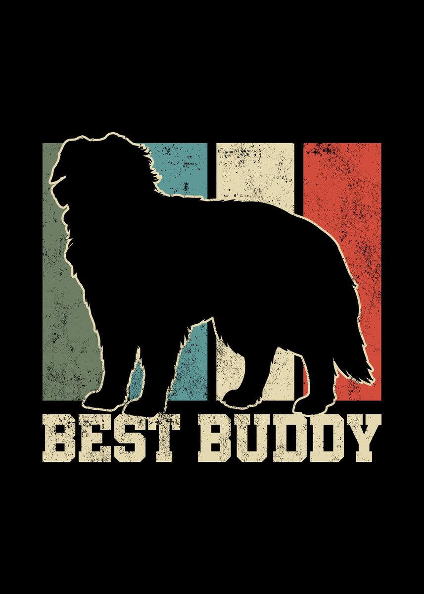 'Great Pyrenees Vintage' Poster, picture, metal print, paint by Mealla ...