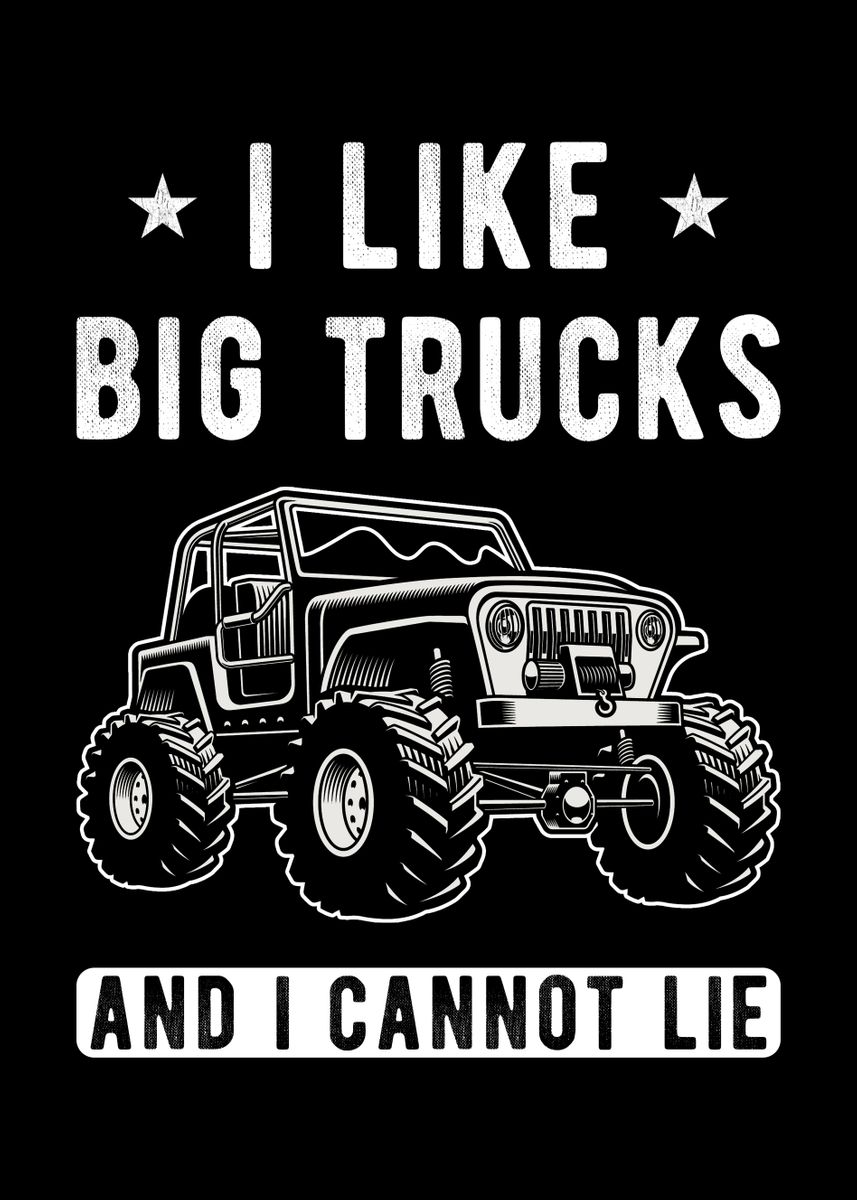 '4Wheel Car Off Road Saying' Poster, picture, metal print, paint by ...