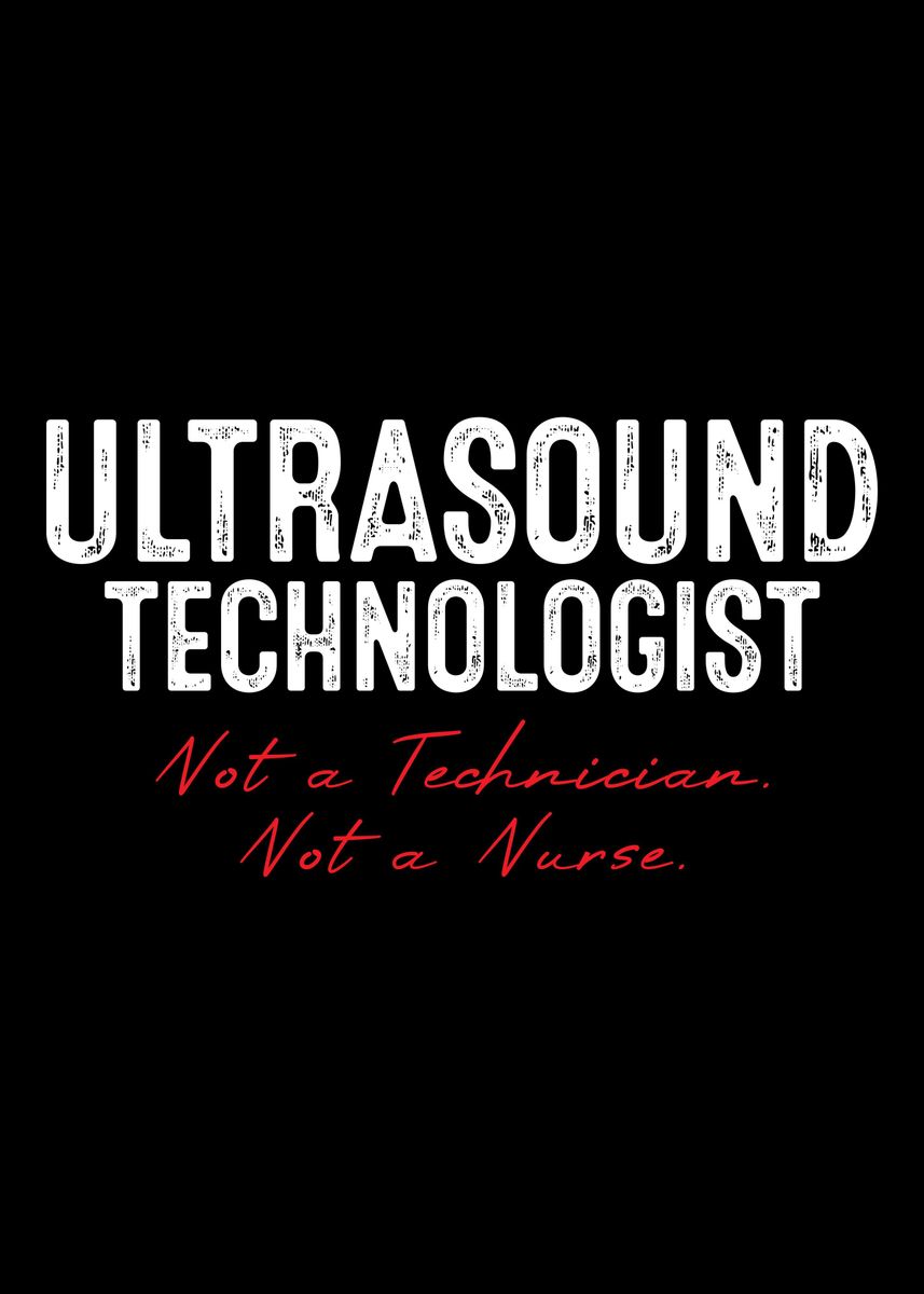 'Ultrasound Technologist' Poster by BLVCKPLATE | Displate