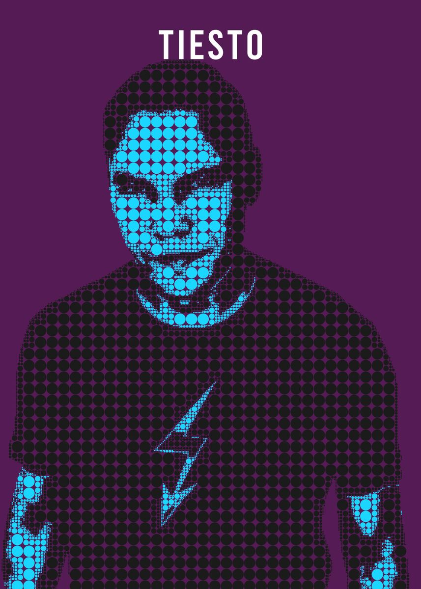 'Tiesto' Poster, picture, metal print, paint by Bestselling Music ...