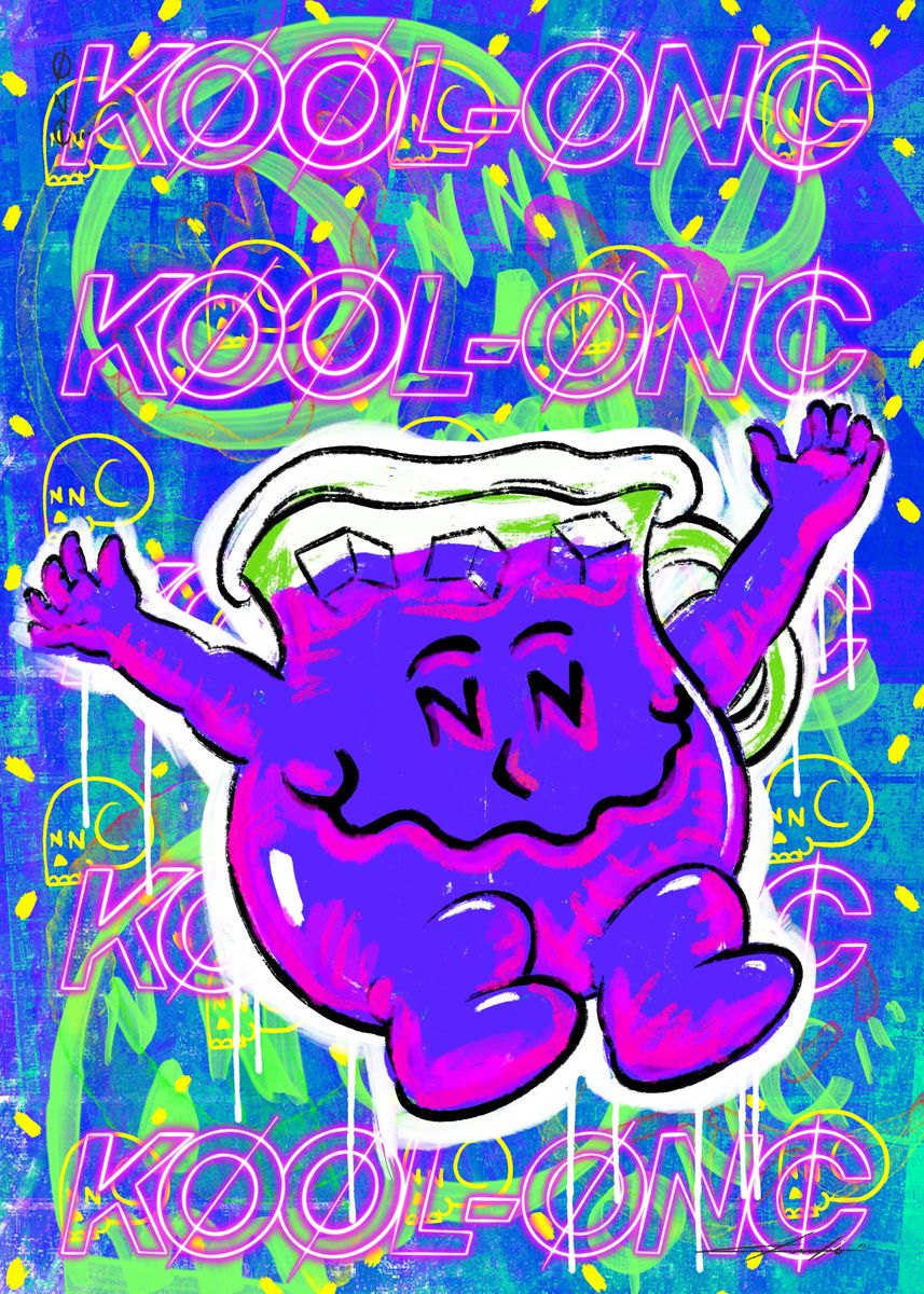 'KOOLGUY' Poster, picture, metal print, paint by O N C | Displate