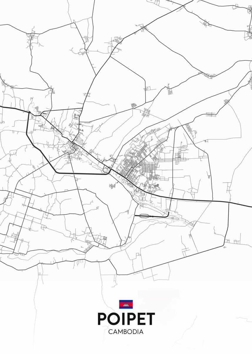 'Poipet KH' Poster, picture, metal print, paint by IMR Designs | Displate