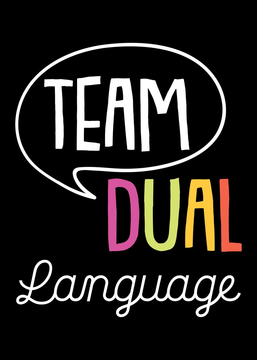 'Team Dual Language' Poster by Uwe Seibert | Displate