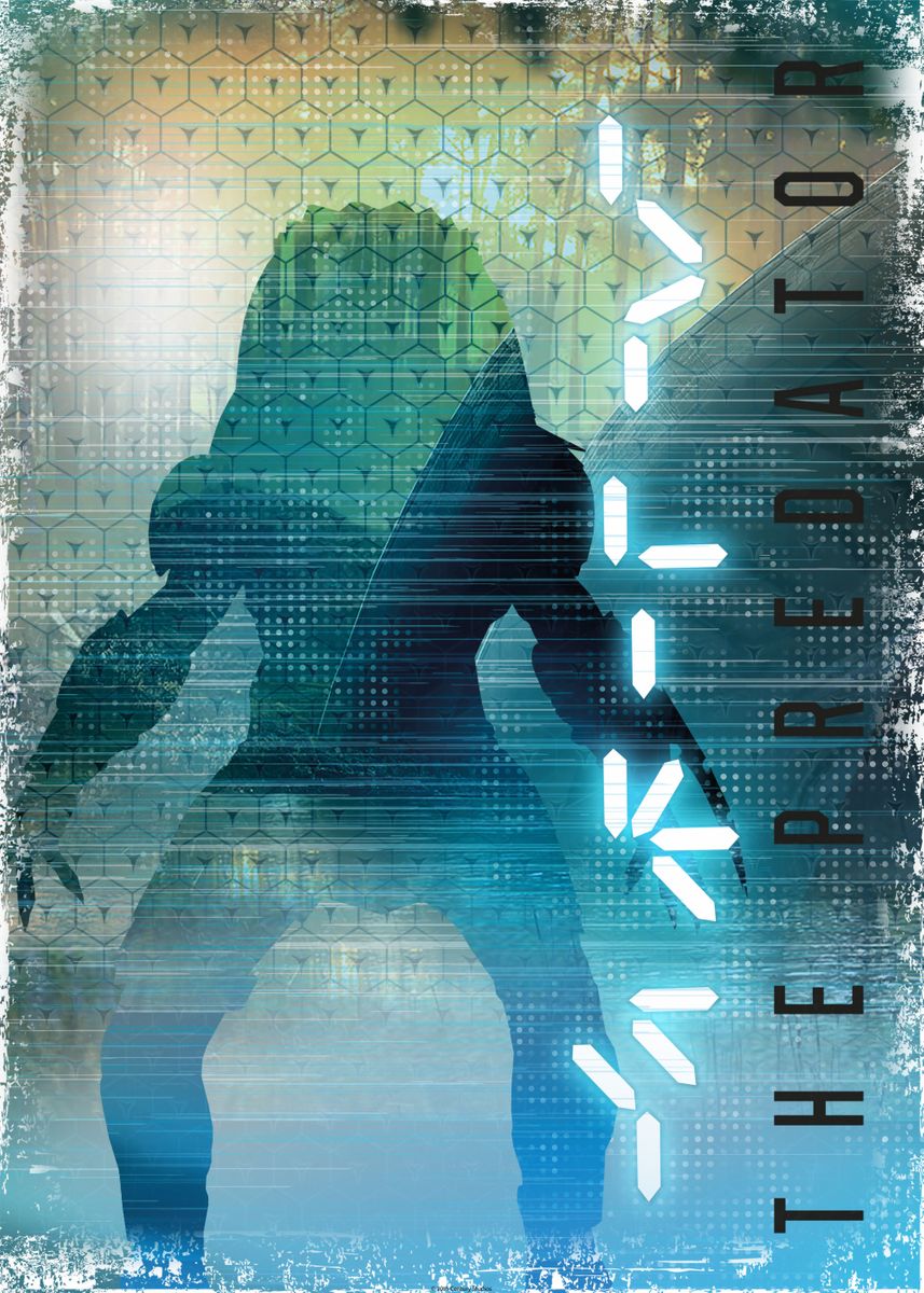 'Predator Ready To Attack Shadow' Poster, picture, metal print, paint ...