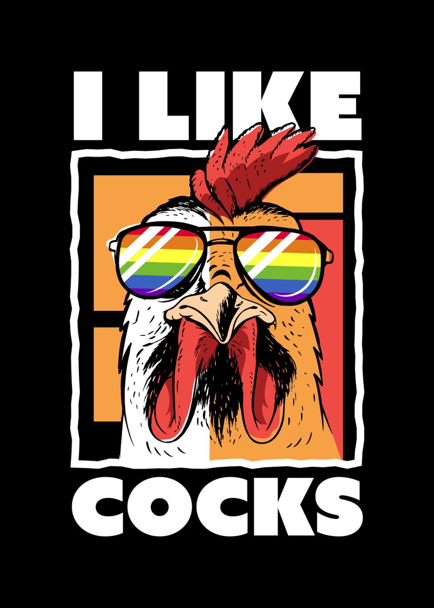 'Funny LGTB Gay Pride' Poster, picture, metal print, paint by Phil ...