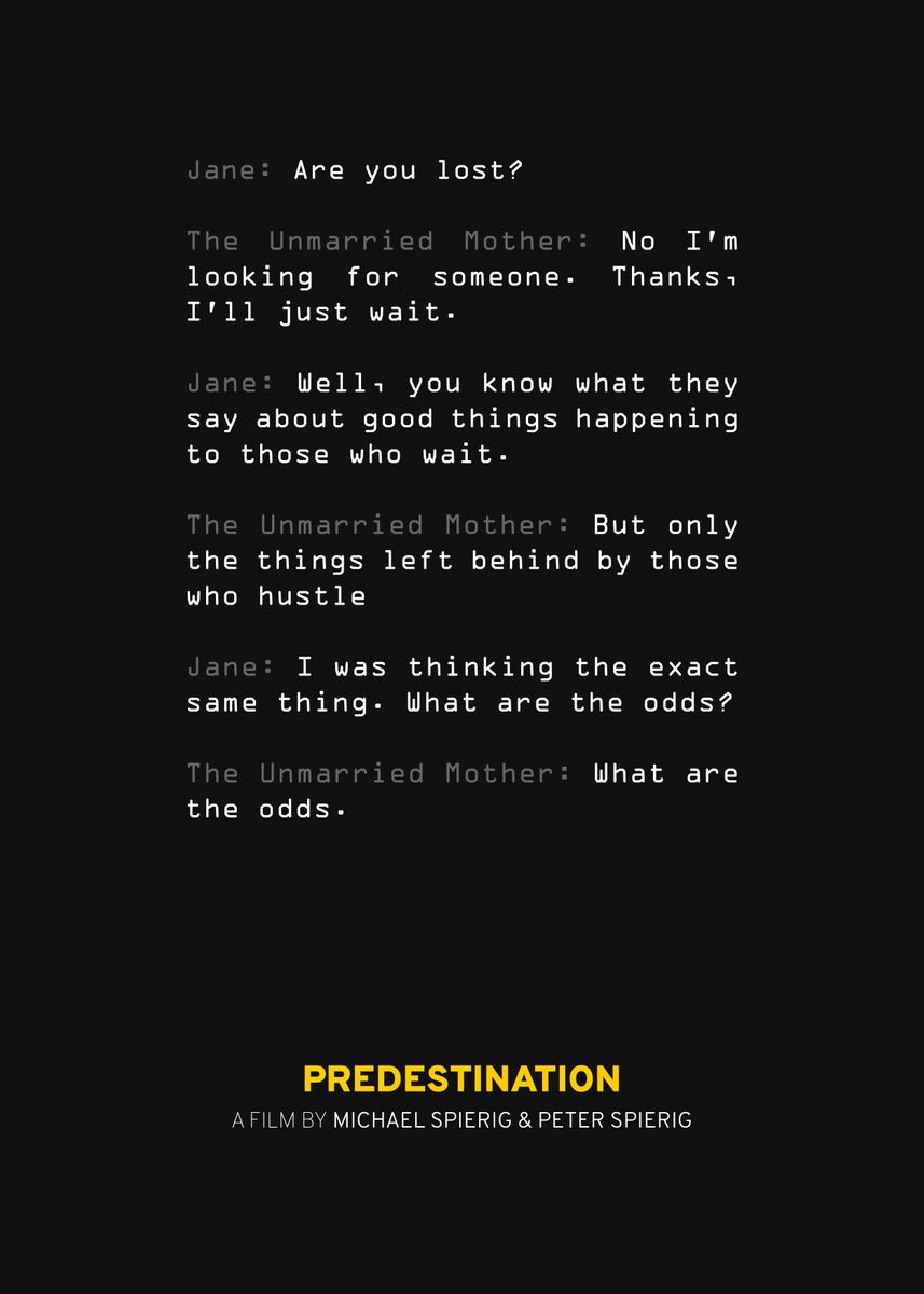 'Predestination Quote 4' Poster by Quoteey | Displate