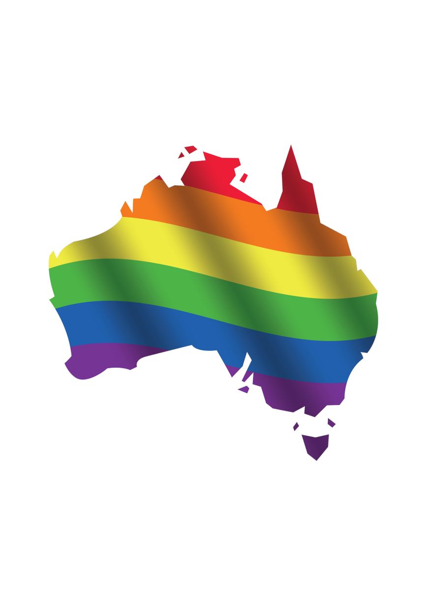'Australia LGBT Gay Lesbian' Poster, picture, metal print, paint by ...