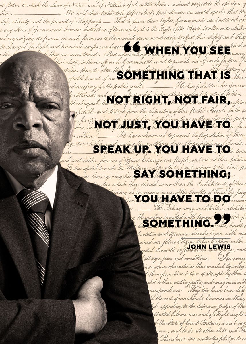 'John Lewis' Poster, picture, metal print, paint by Haus and Hues ...