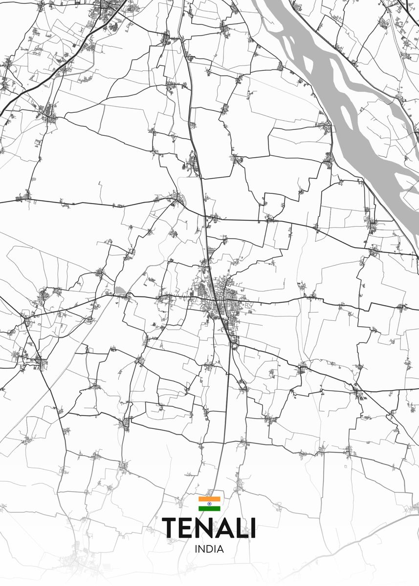 'Tenali IN' Poster, picture, metal print, paint by IMR Designs | Displate