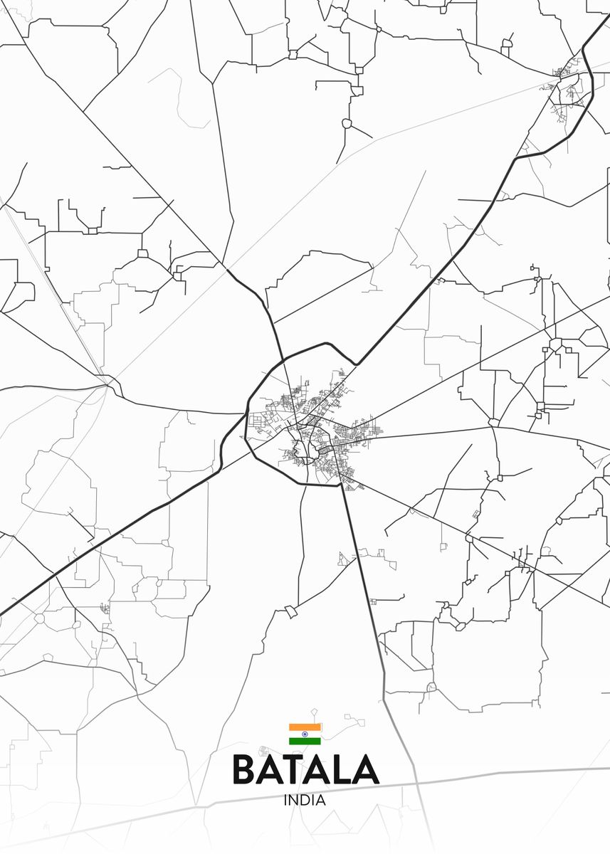 'Batala IN' Poster, picture, metal print, paint by IMR Designs | Displate