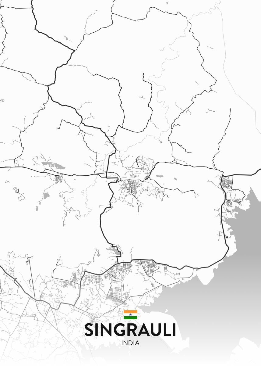 'Singrauli IN' Poster, picture, metal print, paint by IMR Designs ...