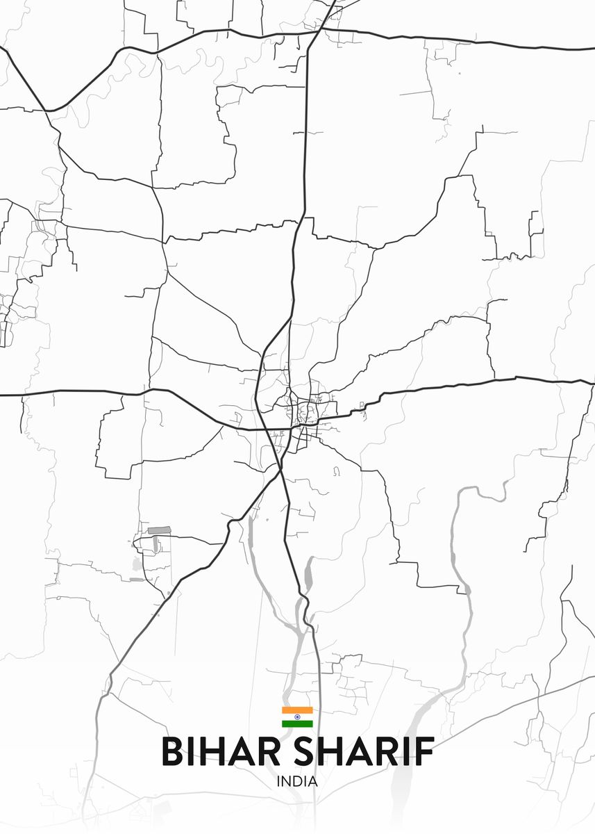 'Bihar Sharif IN' Poster, picture, metal print, paint by IMR Designs ...