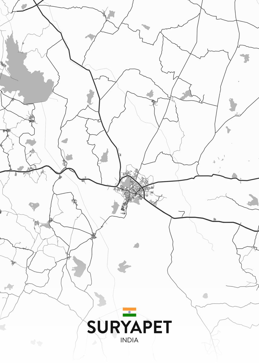 'Suryapet IN' Poster by IMR Designs | Displate