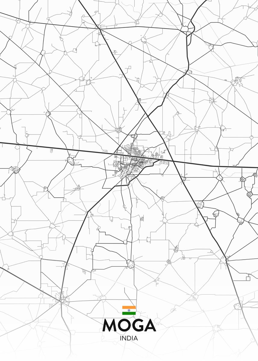 'Moga IN' Poster, picture, metal print, paint by IMR Designs | Displate