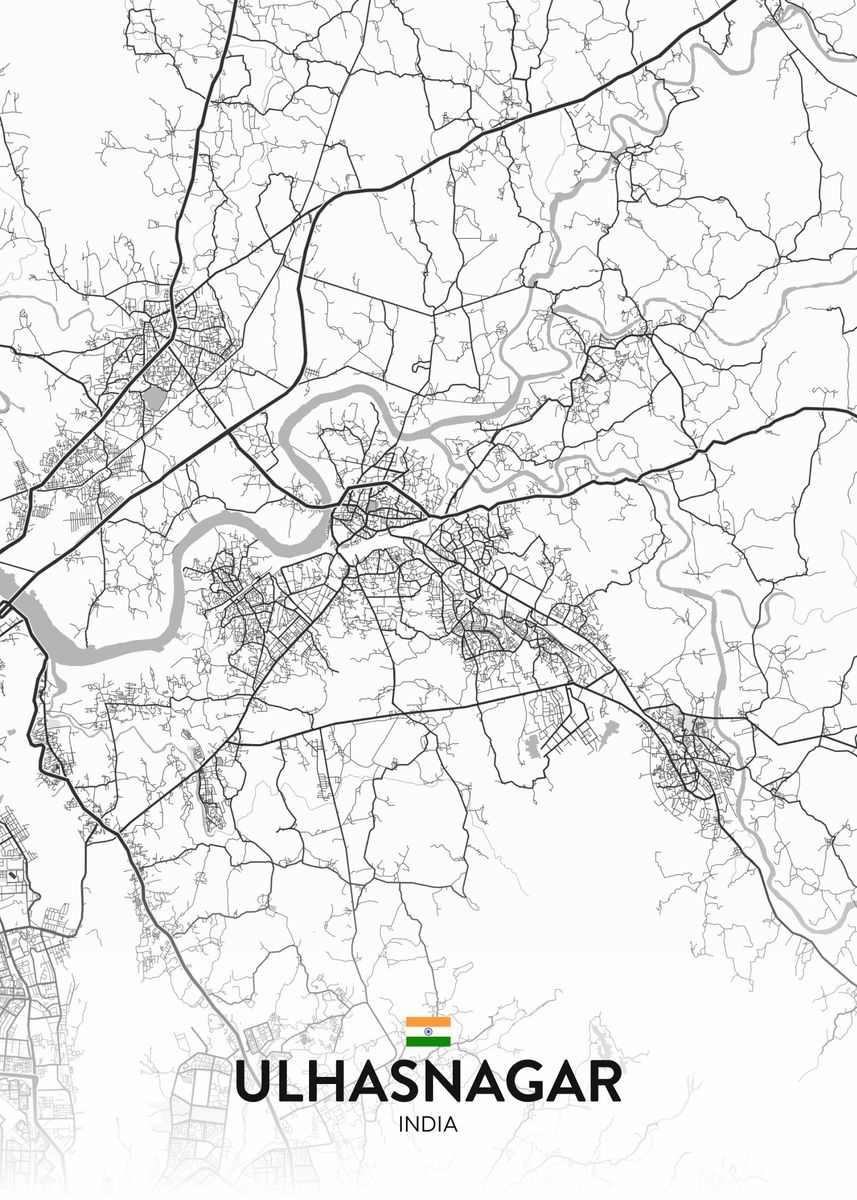 'Ulhasnagar IN' Poster, picture, metal print, paint by IMR Designs ...