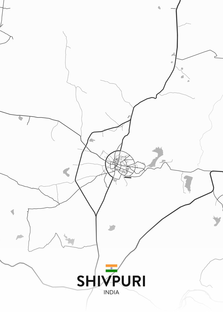 'Shivpuri IN' Poster, picture, metal print, paint by IMR Designs | Displate