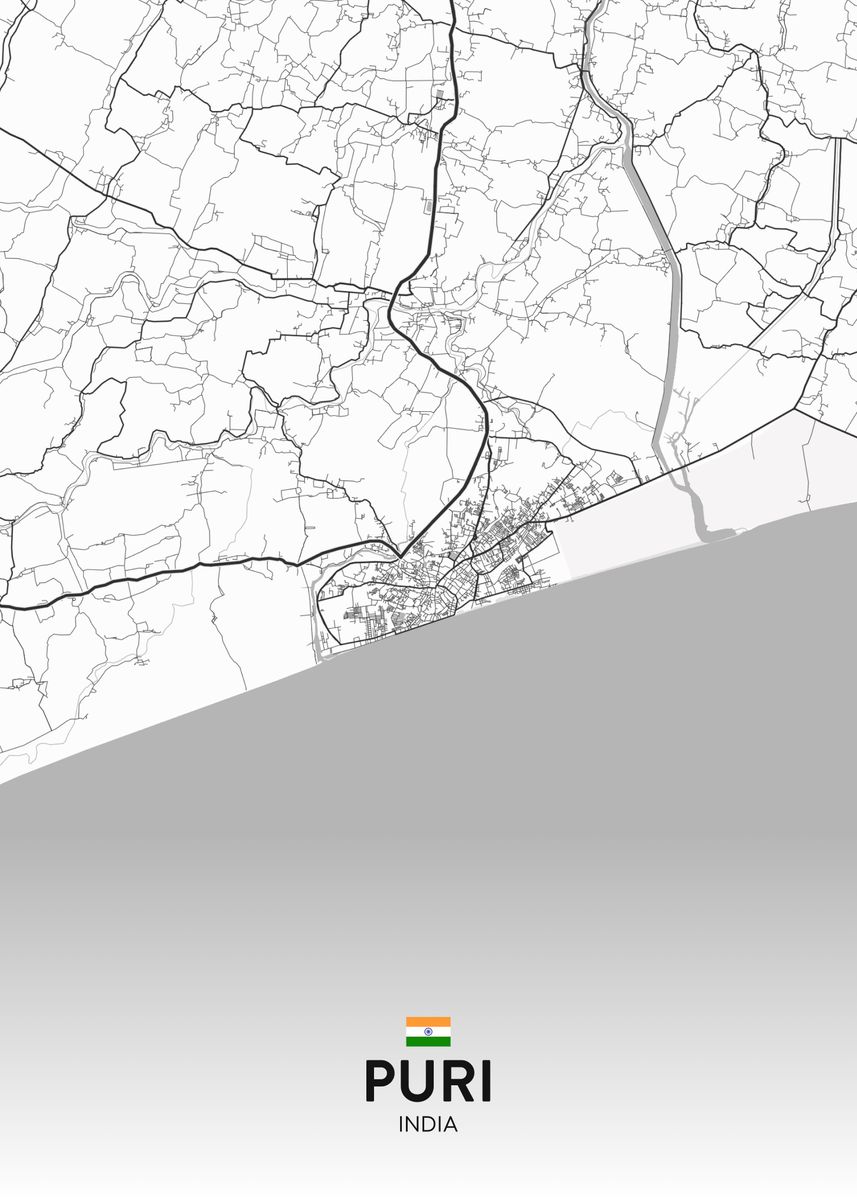 'Puri IN' Poster, picture, metal print, paint by IMR Designs | Displate