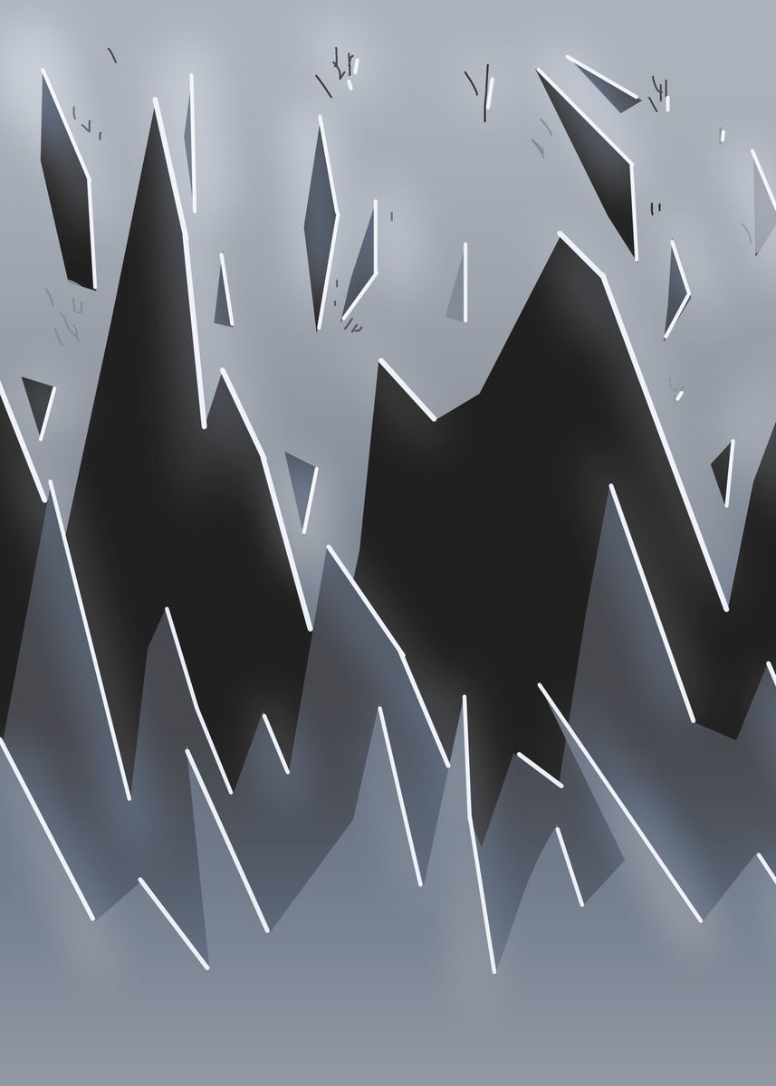 'shatter' Poster, picture, metal print, paint by Thudle Kuro | Displate