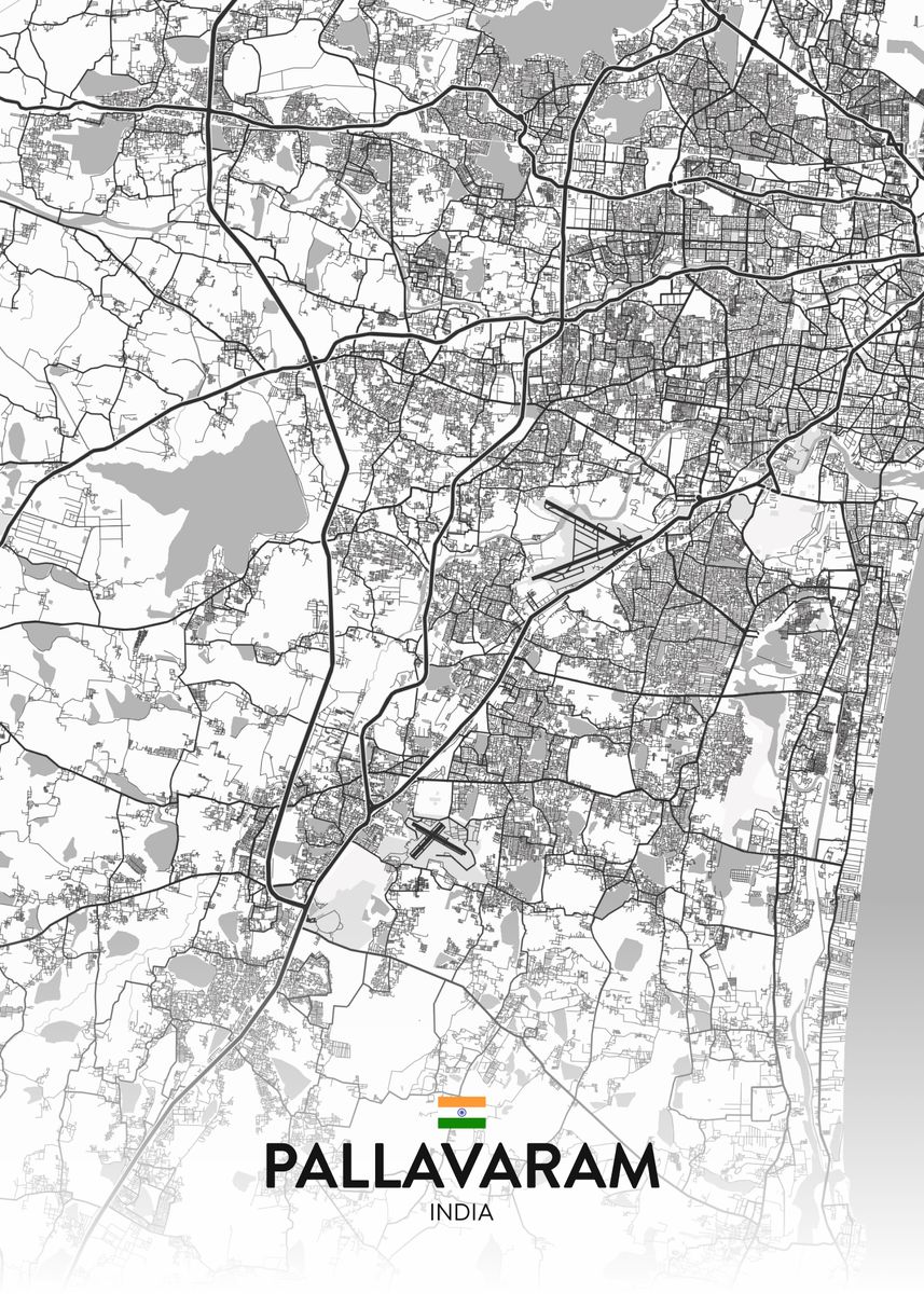 'Pallavaram IN' Poster, picture, metal print, paint by IMR Designs ...