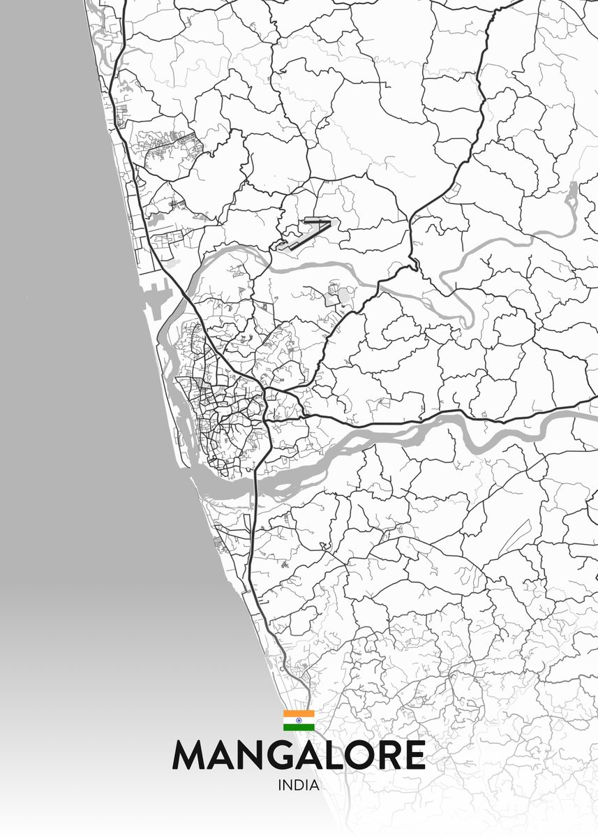 'Mangalore IN' Poster, picture, metal print, paint by IMR Designs ...