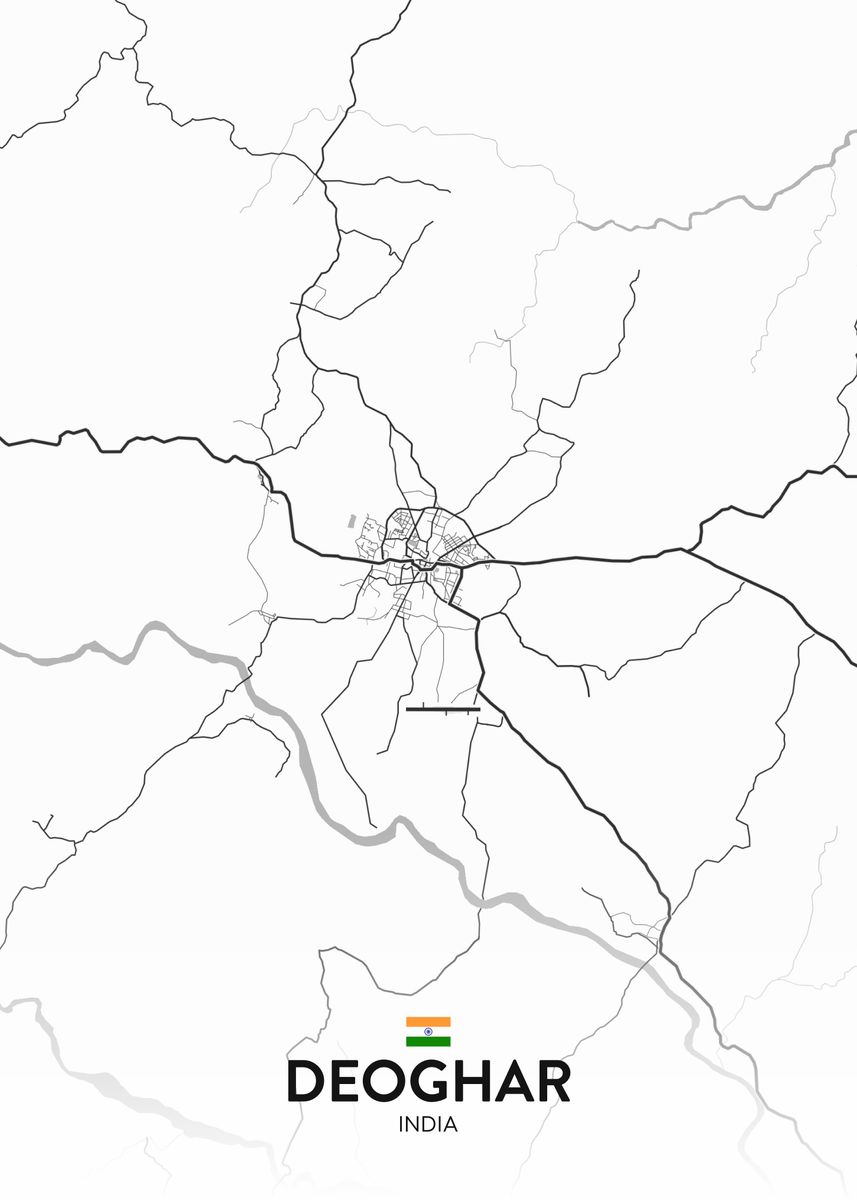 'Deoghar IN' Poster, picture, metal print, paint by IMR Designs | Displate