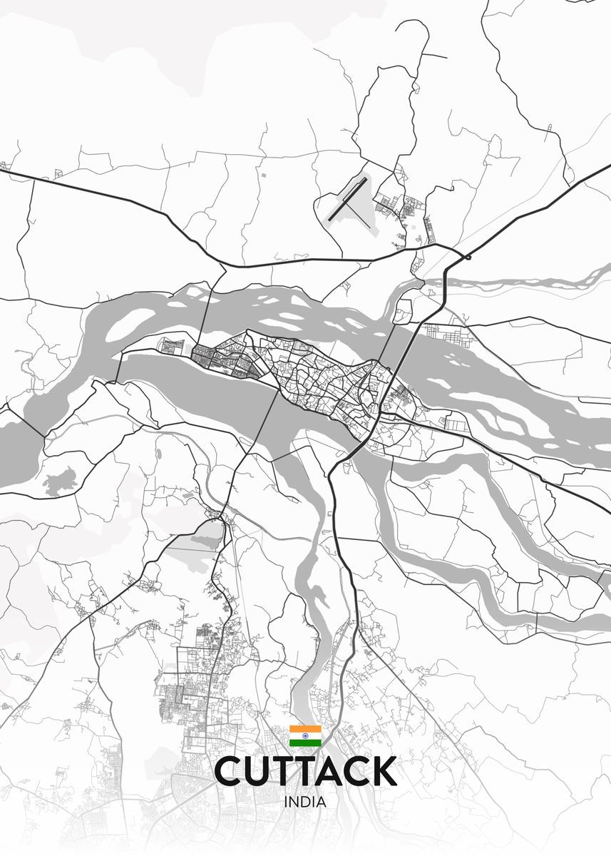 'Cuttack IN' Poster, picture, metal print, paint by IMR Designs | Displate