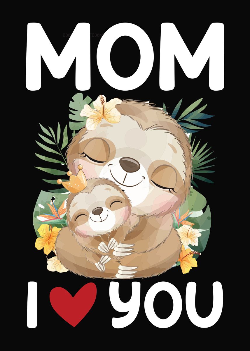 'Funny Lazy Sloth' Poster by Statements | Displate