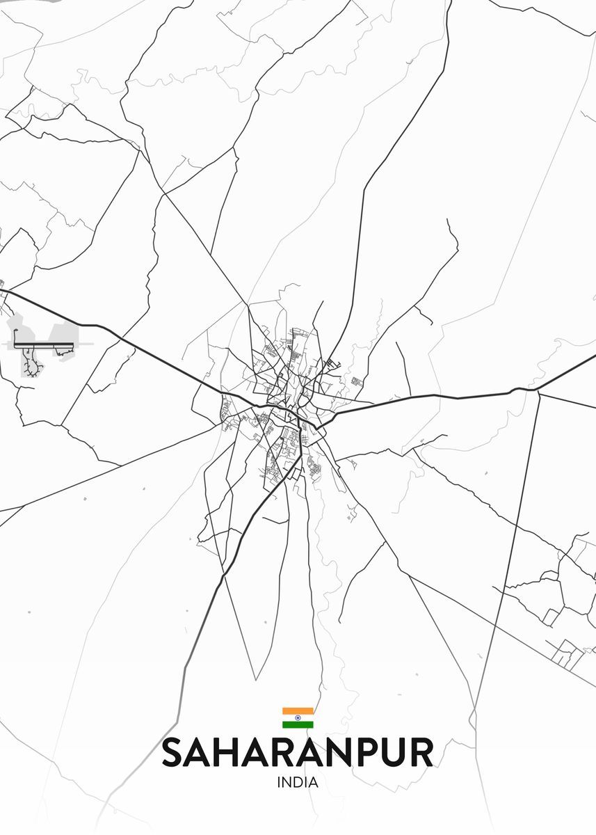 'Saharanpur IN' Poster, picture, metal print, paint by IMR Designs ...