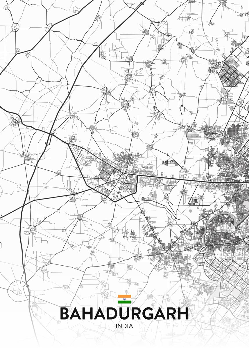 'Bahadurgarh IN' Poster, picture, metal print, paint by IMR Designs ...