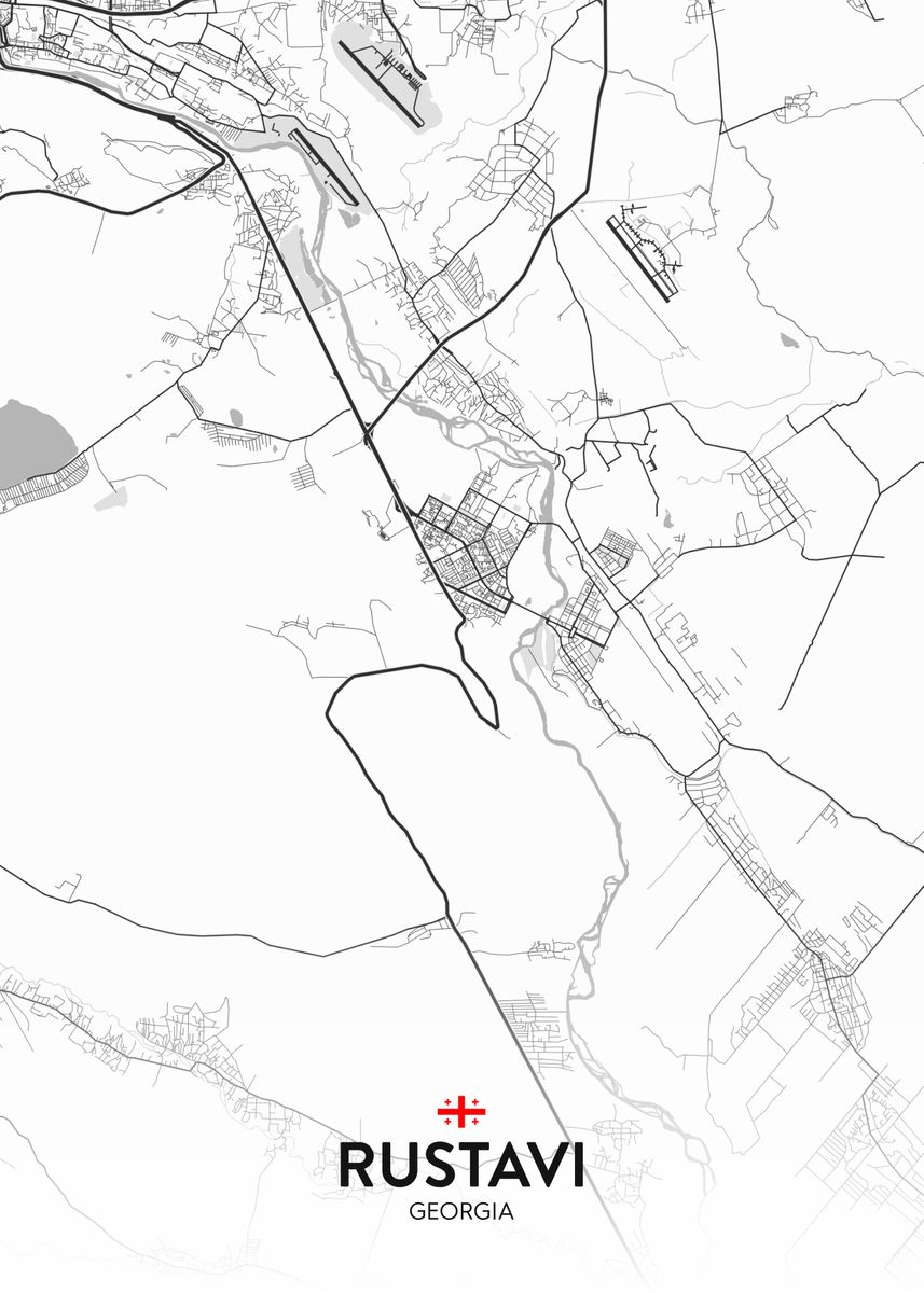 'Rustavi GE' Poster, picture, metal print, paint by IMR Designs | Displate