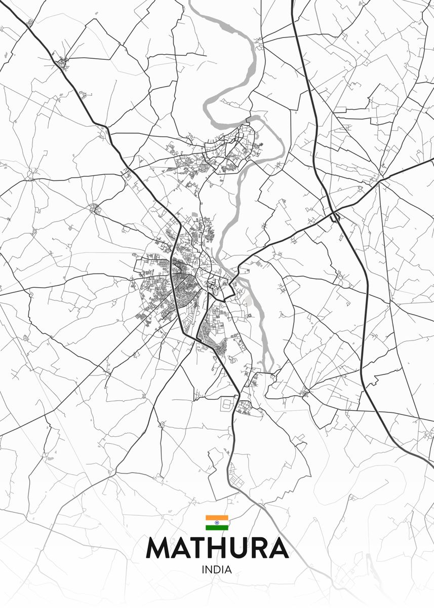 'Mathura IN' Poster, picture, metal print, paint by IMR Designs | Displate