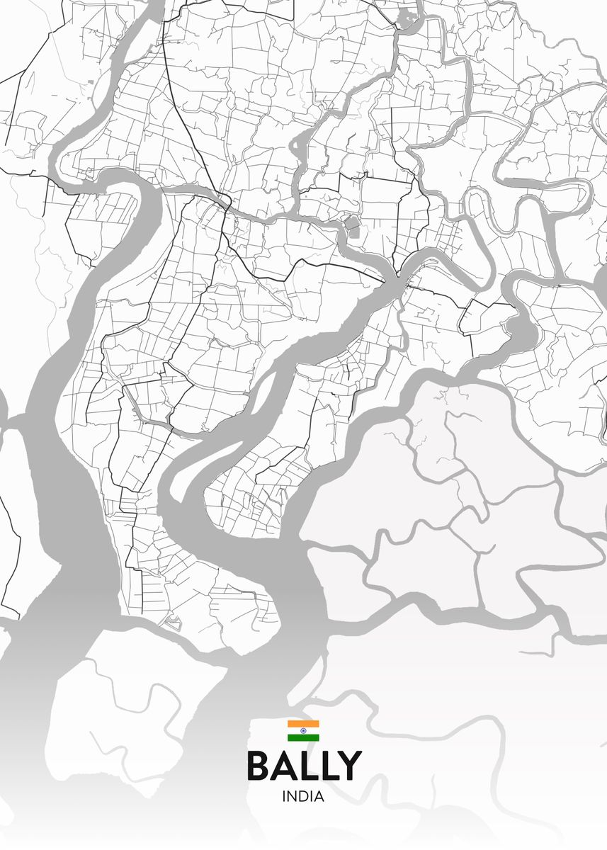 'Bally IN' Poster by IMR Designs | Displate