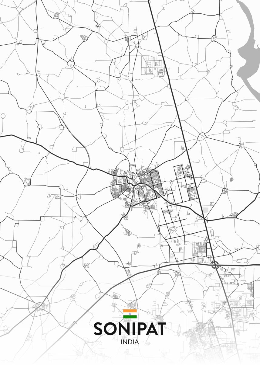 'Sonipat IN' Poster, picture, metal print, paint by IMR Designs | Displate