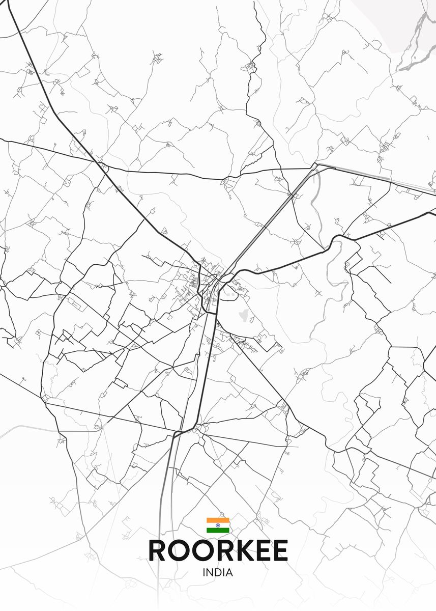 'Roorkee IN' Poster, picture, metal print, paint by IMR Designs | Displate