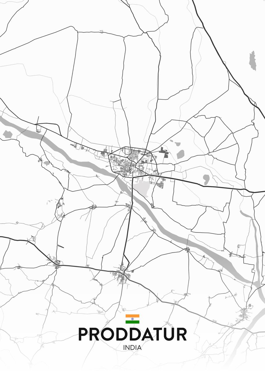 'Proddatur IN' Poster, picture, metal print, paint by IMR Designs ...