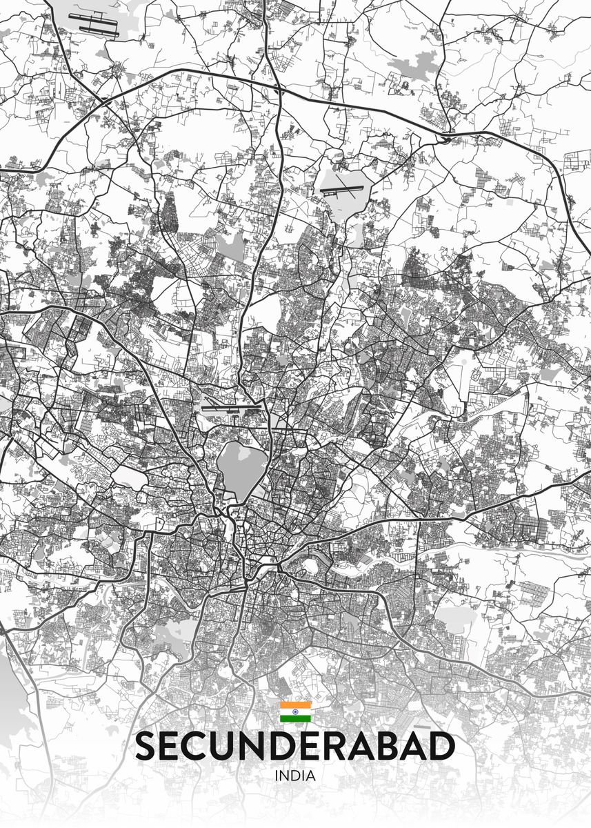 'Secunderabad IN' Poster, picture, metal print, paint by IMR Designs ...