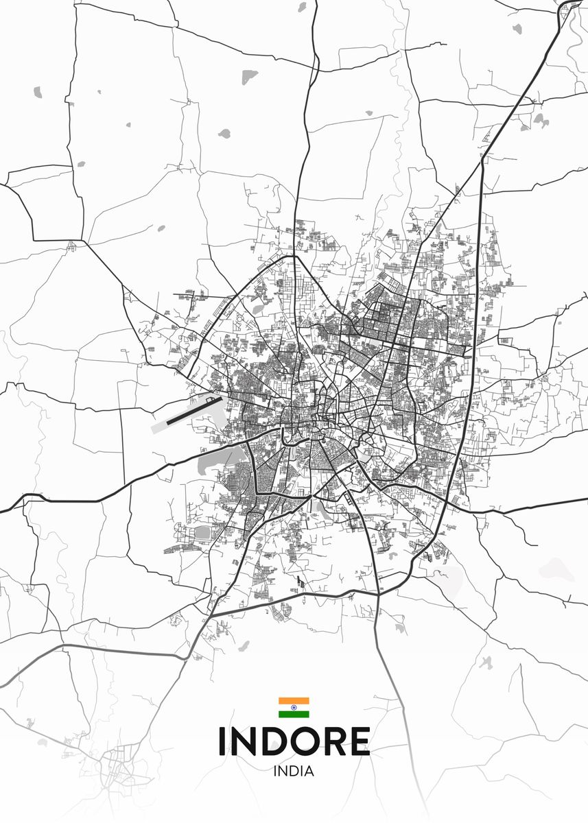 'Indore IN' Poster by IMR Designs | Displate