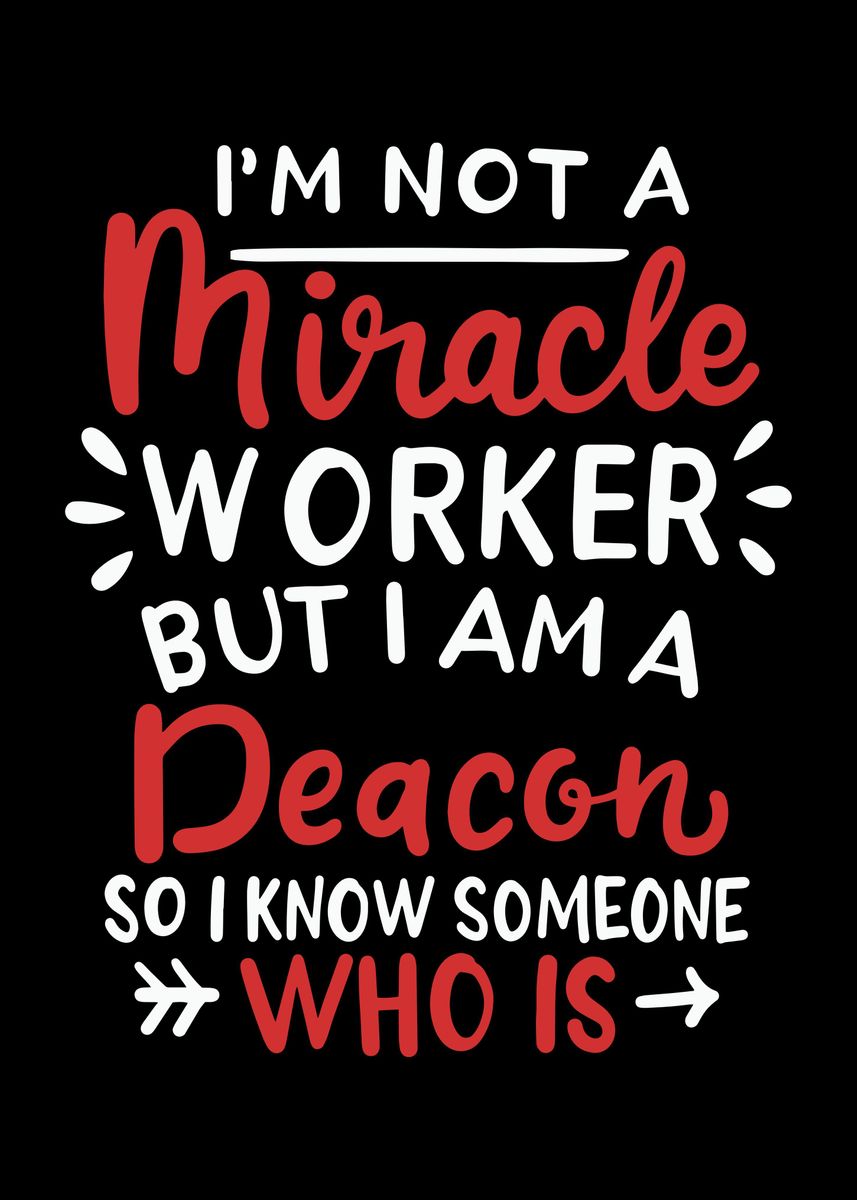 'Im Not A Miracle Worker' Poster, picture, metal print, paint by Uwe ...