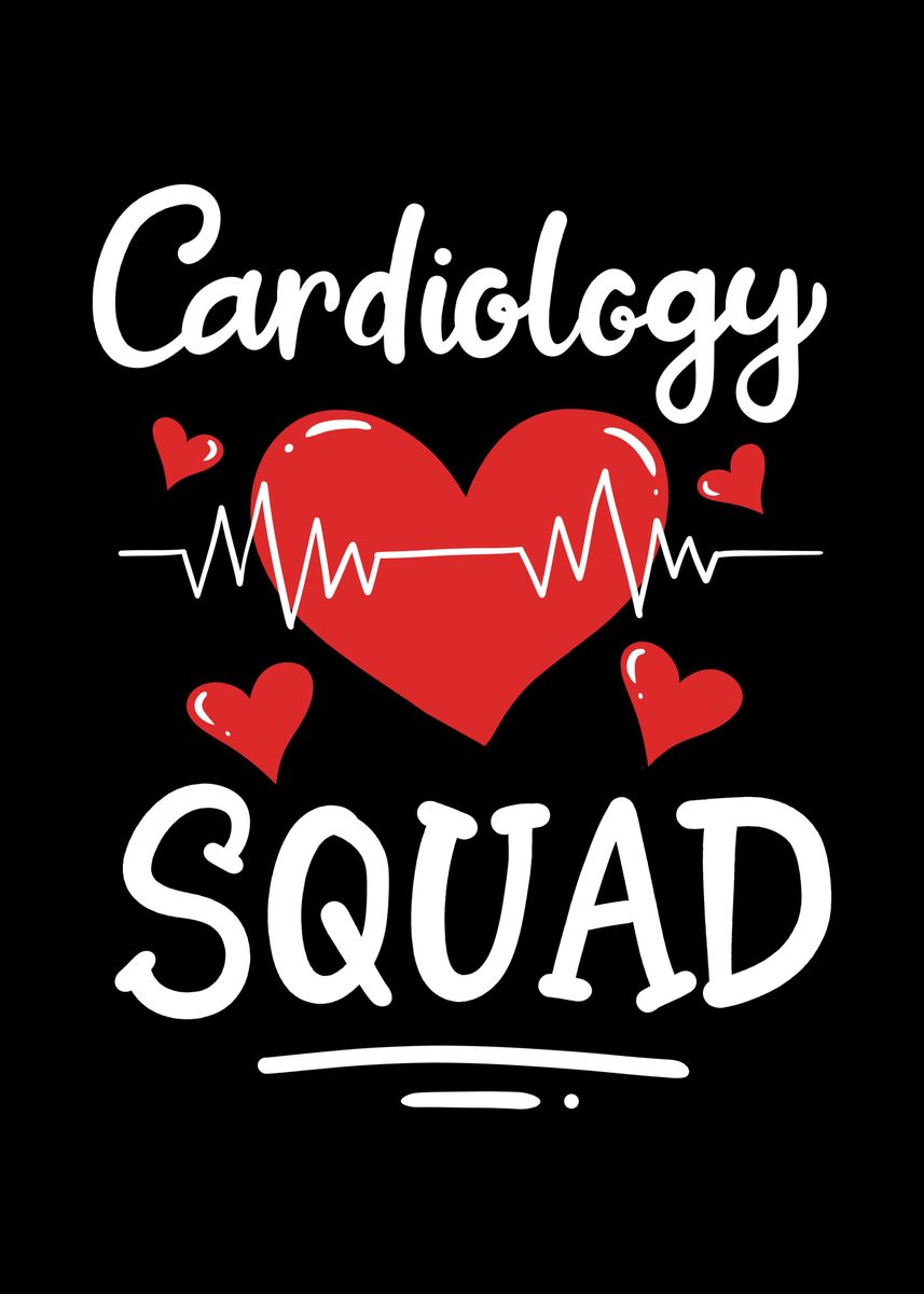 'Cardiology Cardiologist' Poster, picture, metal print, paint by Mealla ...