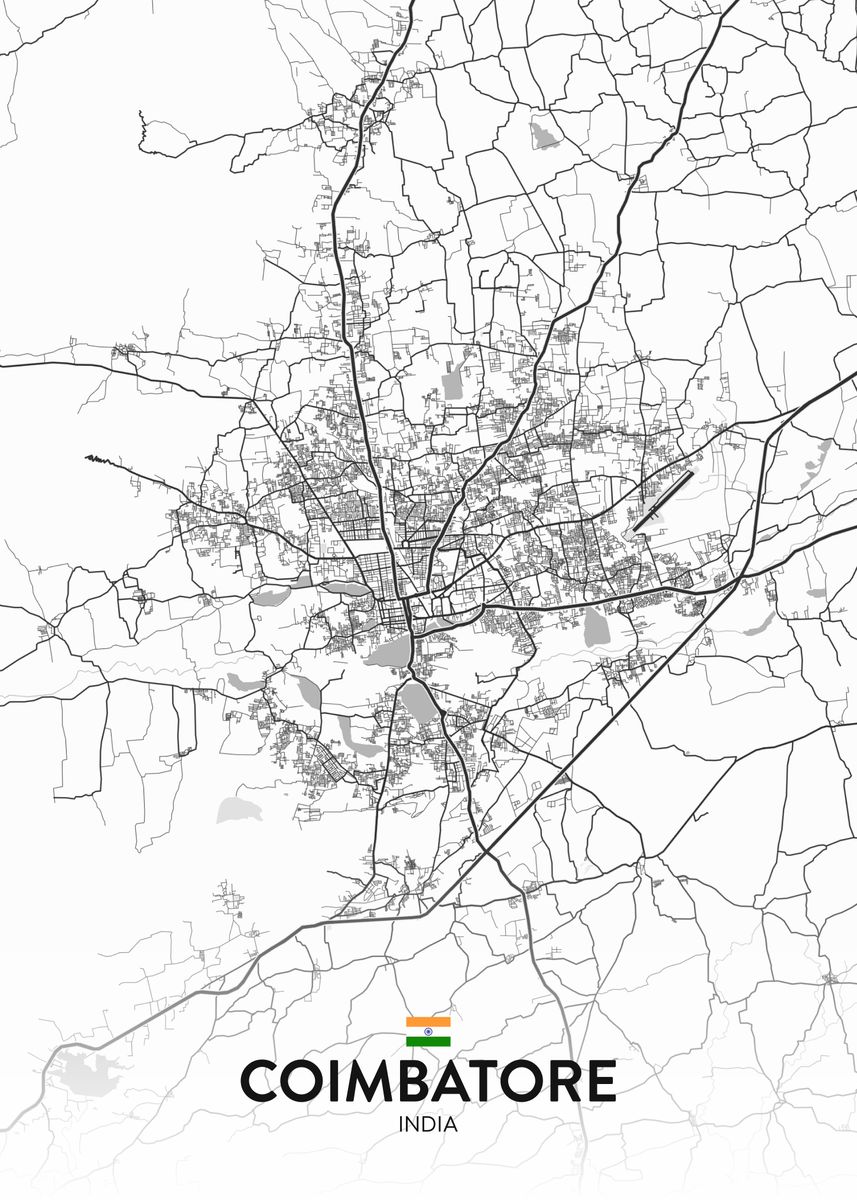 'Coimbatore IN' Poster by IMR Designs | Displate