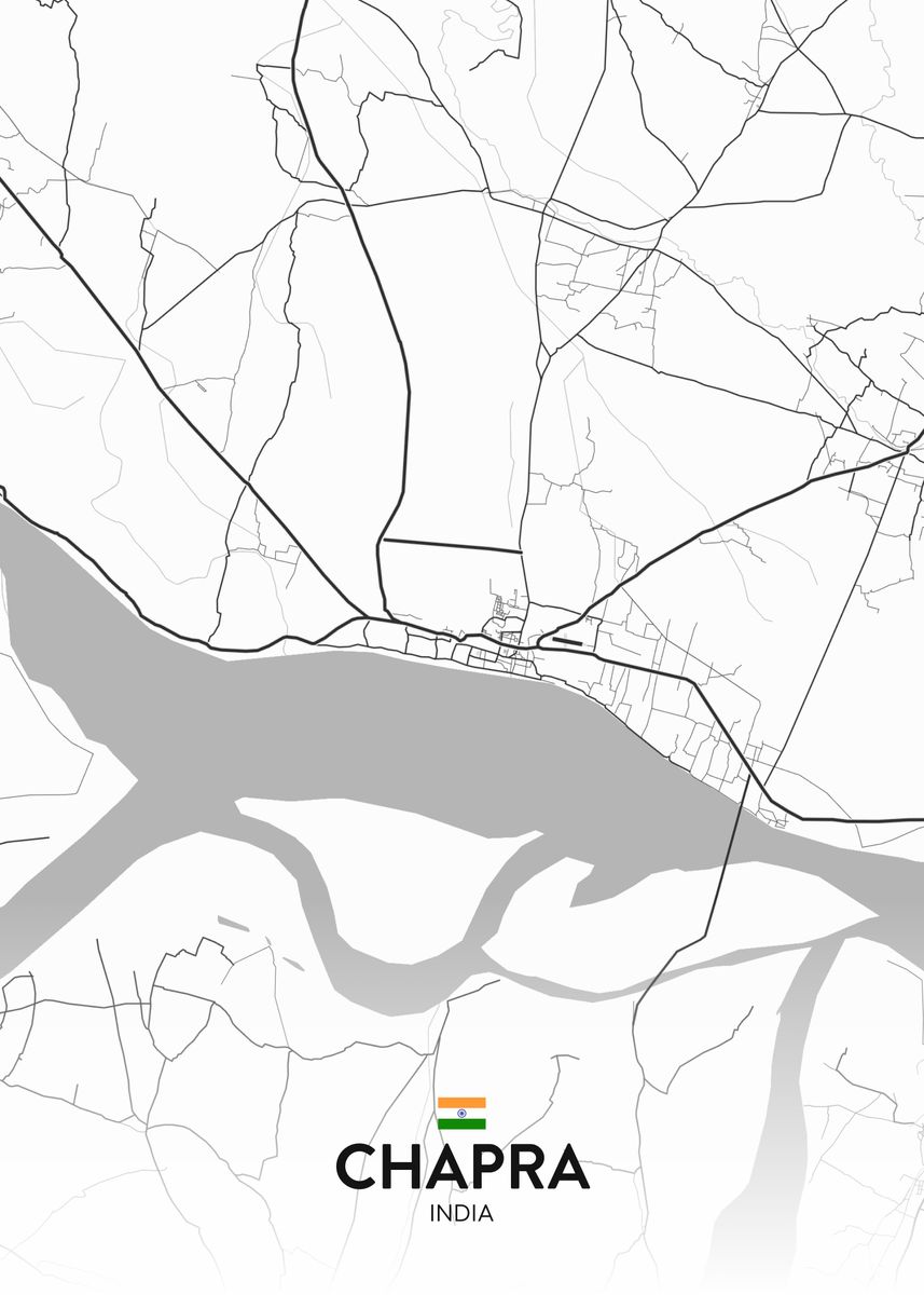 'Chapra IN' Poster, picture, metal print, paint by IMR Designs | Displate